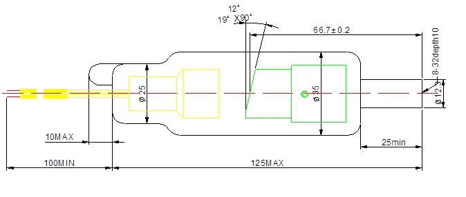 160W 80kV 2mA Medical X Ray Tube 12 Degree Target Angle High Performance